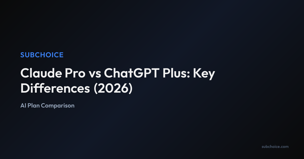 Claude Pro vs ChatGPT Plus: Key Differences (2026)